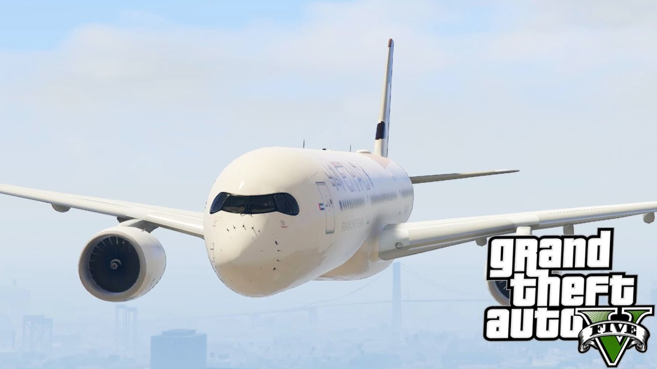 GTA V Airbus A350-900XWB - YouTube