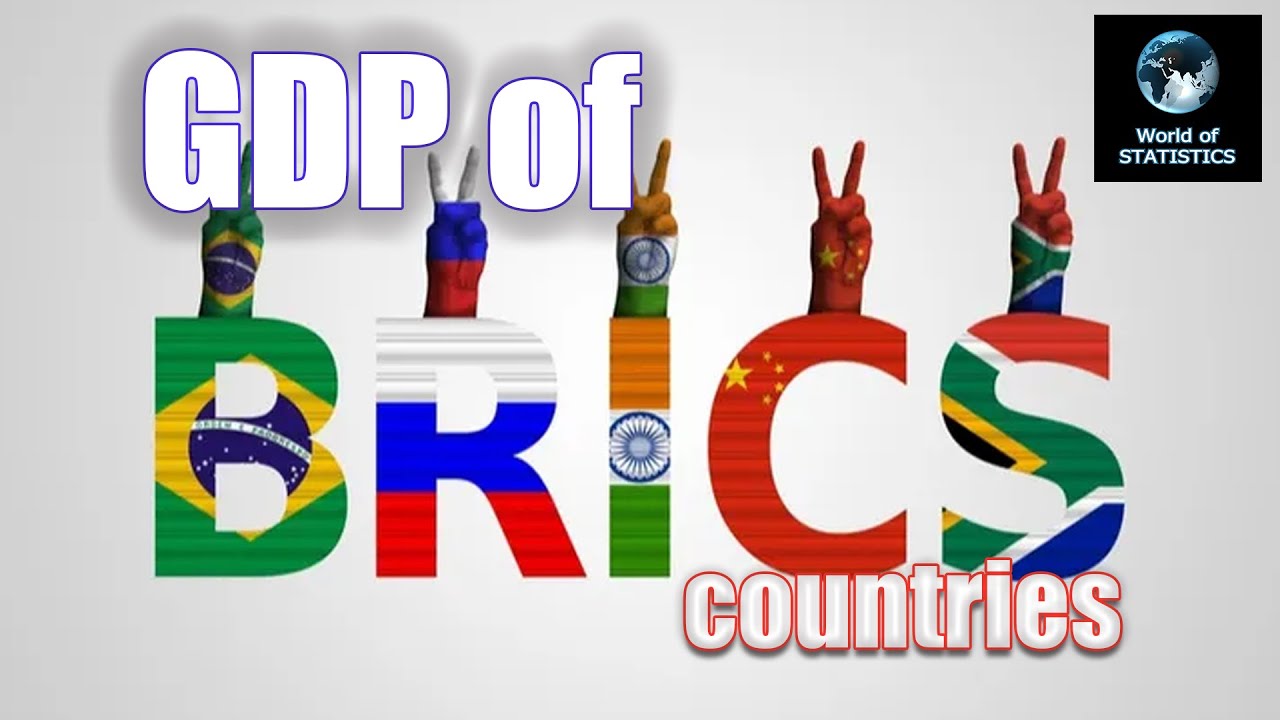 GDP of BRICS countries - World of STATISTICS - YouTube