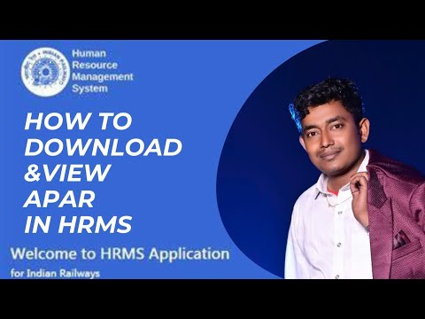 HOW TO DOWNLOAD APAR IN HRMS / APAR HELP VIDEO / HRMS HELP / INDIAN ...