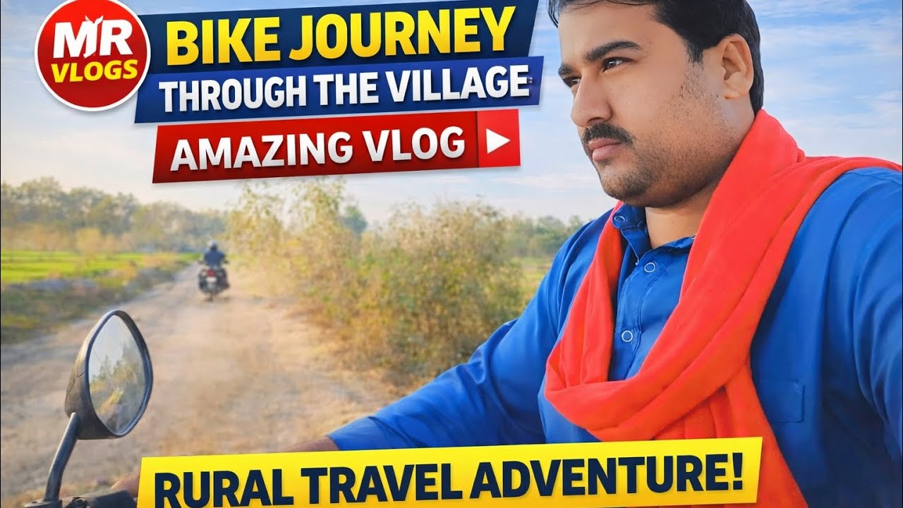 Bike Journey Through Village Roads | Rural Travel Vlog | Saraiki Dera ...