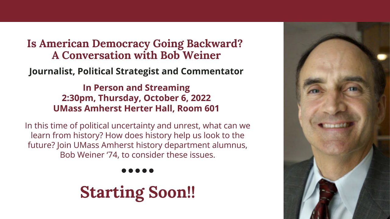 [Click Video to View Livestream] Is American Democracy Going Backward ...