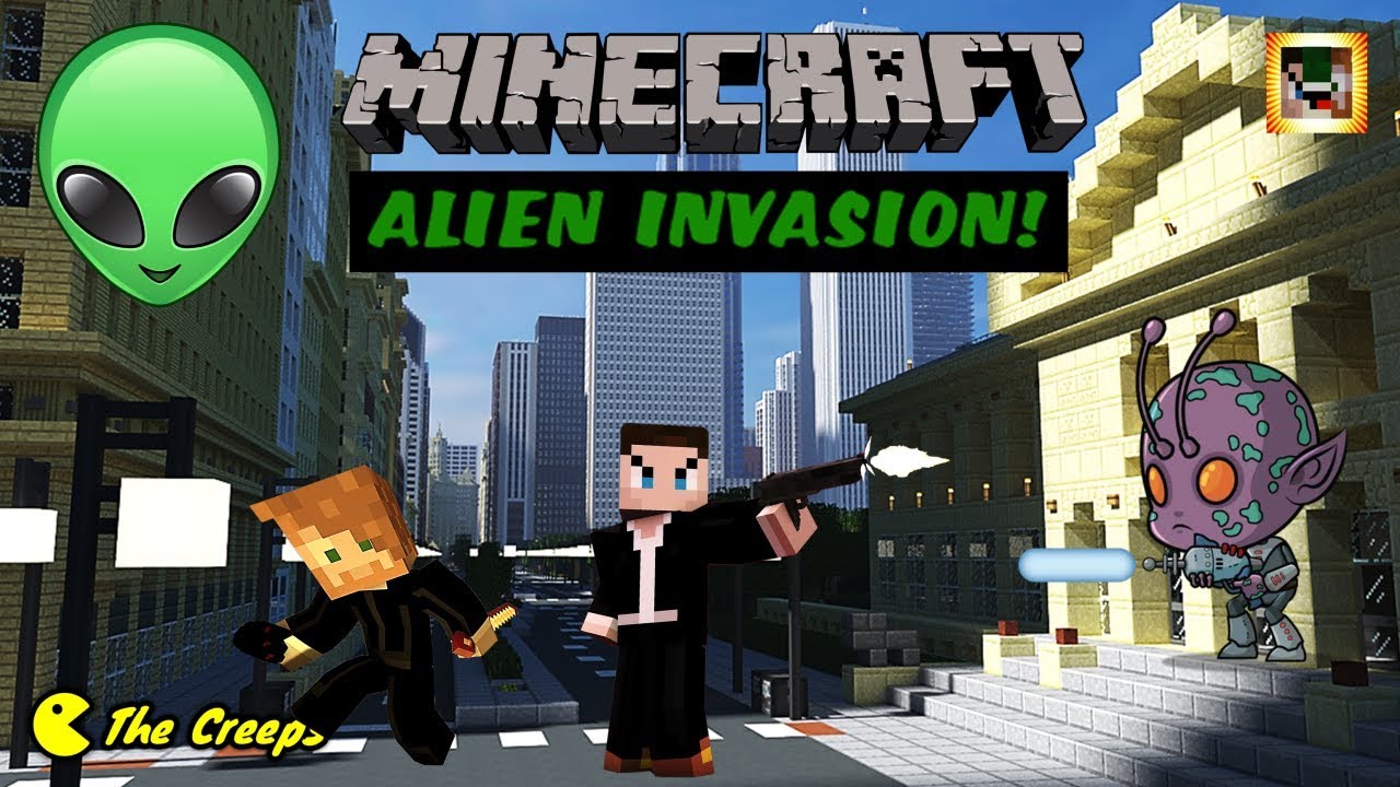 SÓ FALTAVA UMA INVASÃO ALIENÍGENA MESMO! - Minecraft Alien Invasion ...