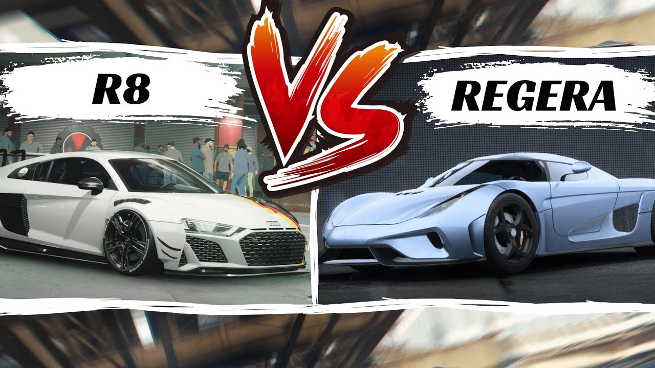 Can a Audi R8 keep up with Koenigsegg Regera (NFS Unbound) - YouTube