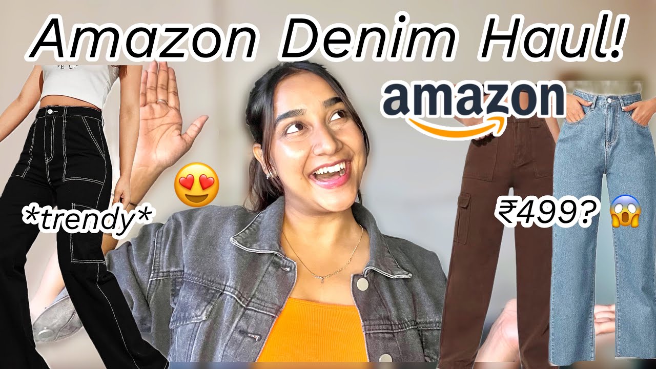 DENIM JEANS *STARTING ₹390?* 😱 Amazon Bottom wear haul! 😍 | Rashi ...
