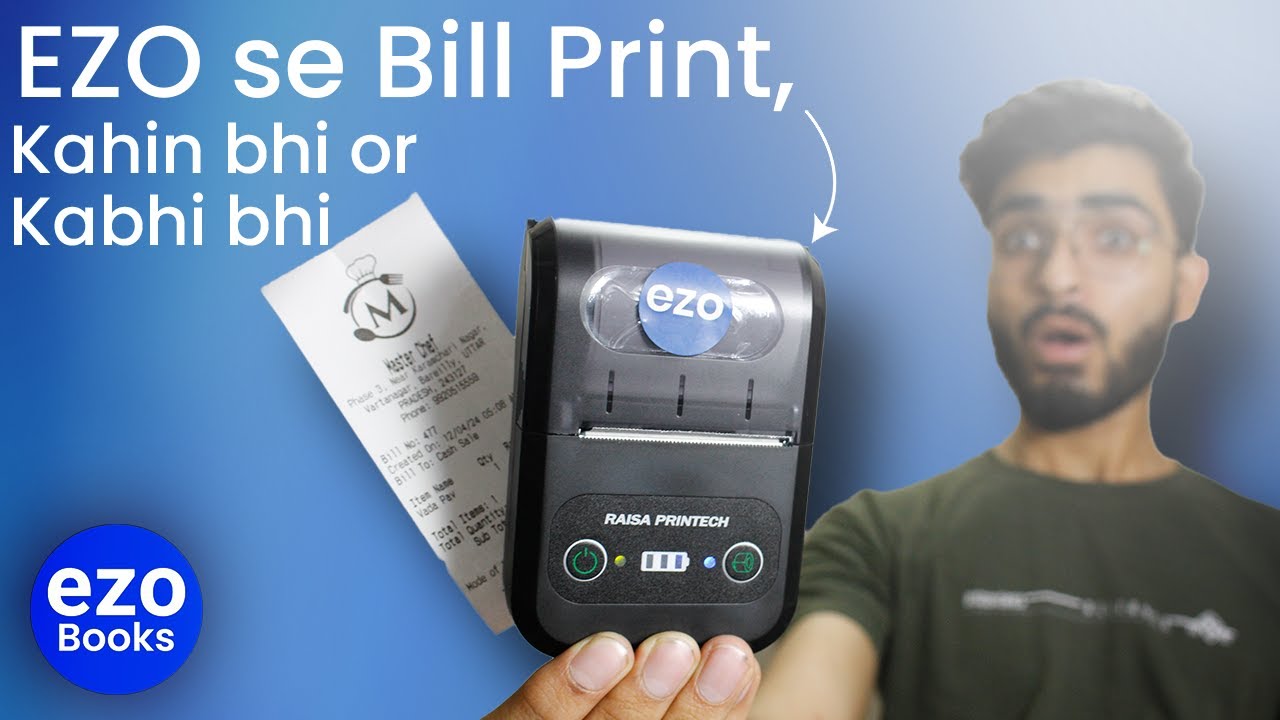 Best Mini Thermal Printer! | EZO Portable Billing Machine - YouTube