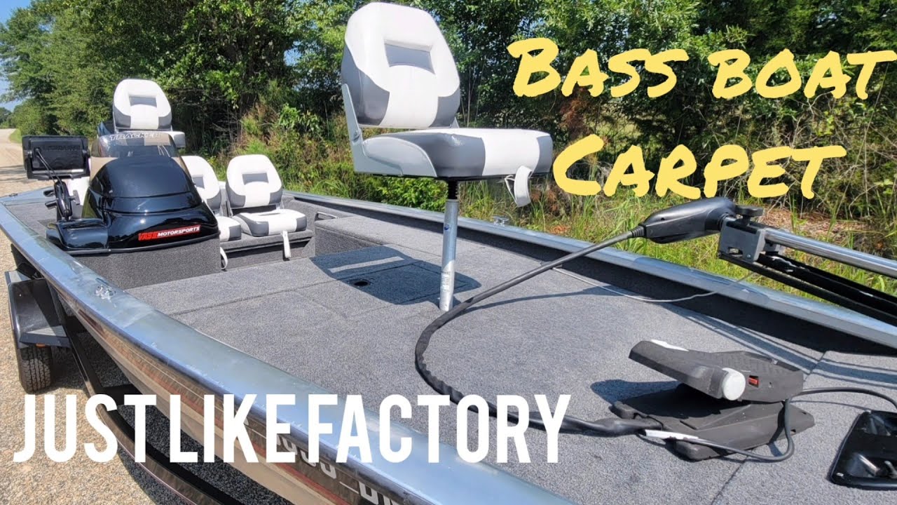 Bass Boat carpet restoration,install in Bass Tracker 175 Pro Team ...