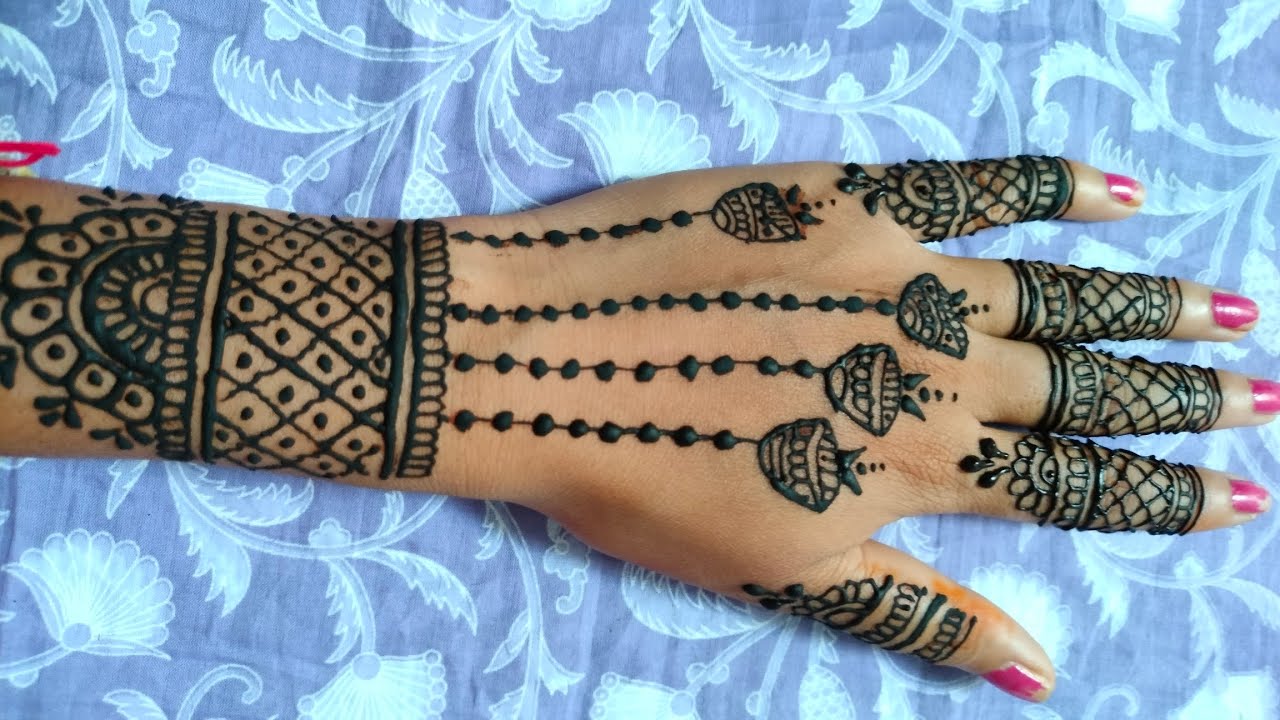 Simple Mehndi Mehndi | How To Draw Hand Mehndi #mehndi #viral #henna ...
