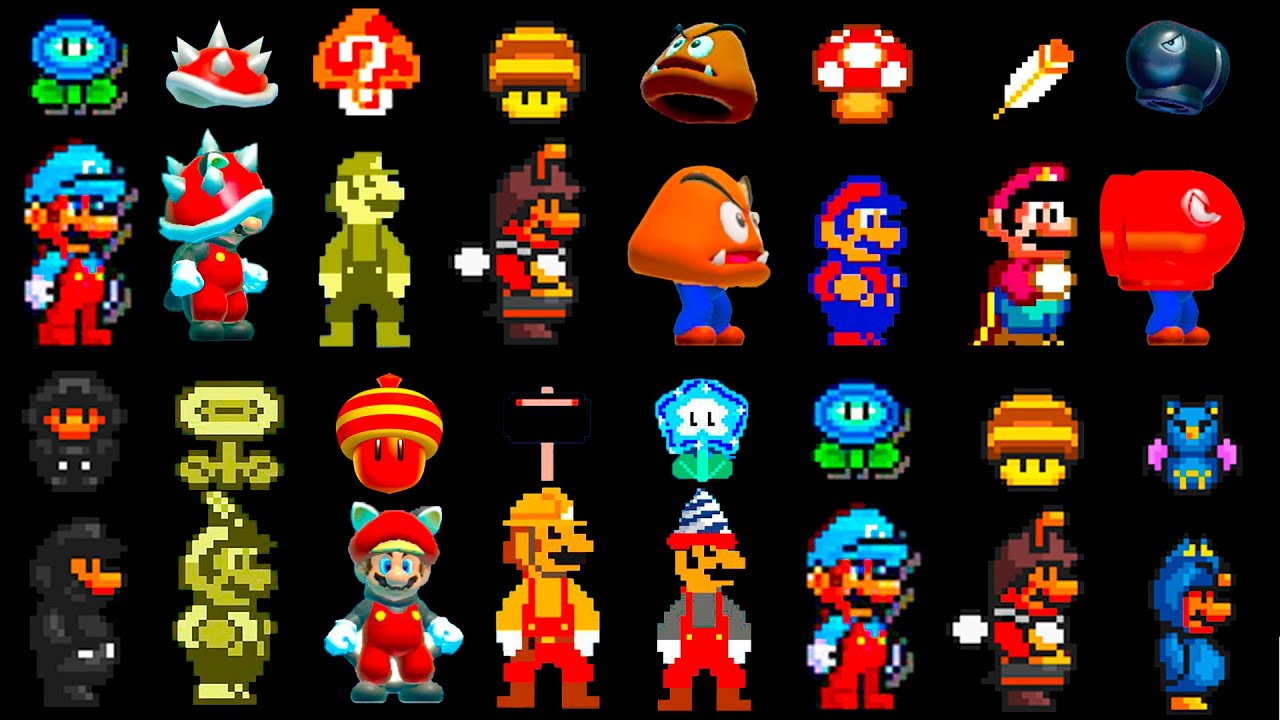 ALL MARIO POWER-UPS in Super Mario Maker 2! (Full Showcase) - YouTube