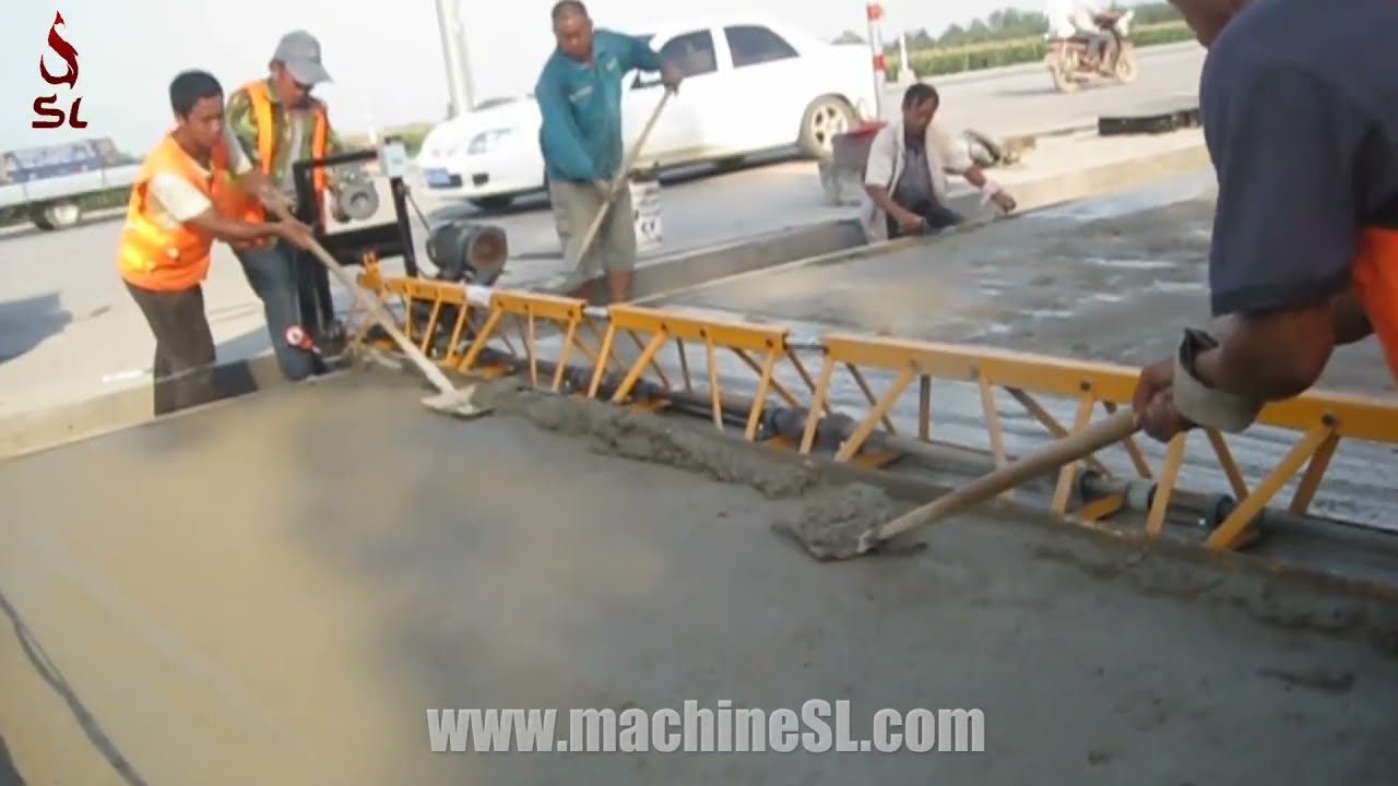 😀 how to use a concrete truss screed | vibratory truss screed working ...