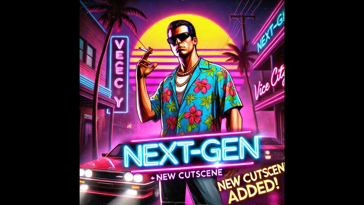 Gta vice city next-gen (NEW CUTSCENE ADDED) - YouTube