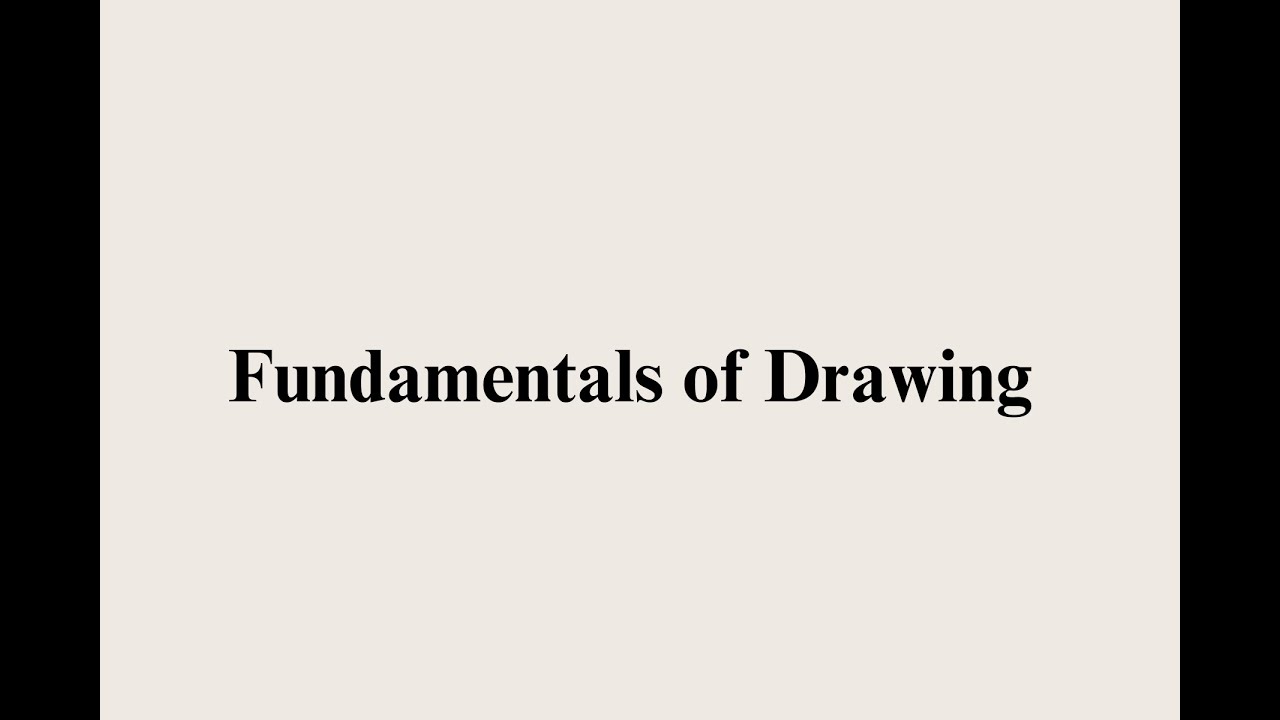 Fundamentals Of Drawing - 5 Minutes A Day - Week 2 - Tools - YouTube