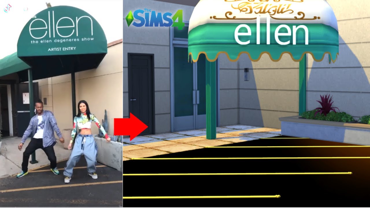 CREATING THE JHENE AIKO X ELLEN SHOW TIKTOK IN THE SIMS 4 - YouTube