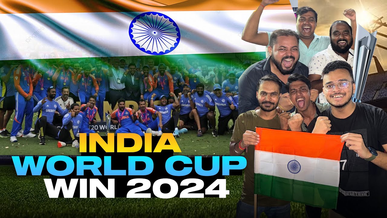 INDIA World Cup 2024 Winning Moment | Celebrations in Kolkata | Public ...