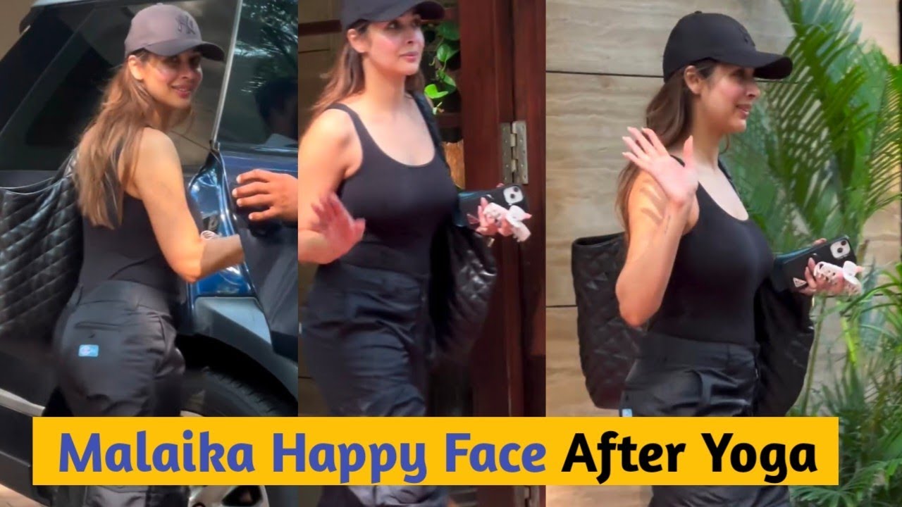 Malaika Arora Happy Face After Yoga Class | Malaika Arora Shareing Cute ...