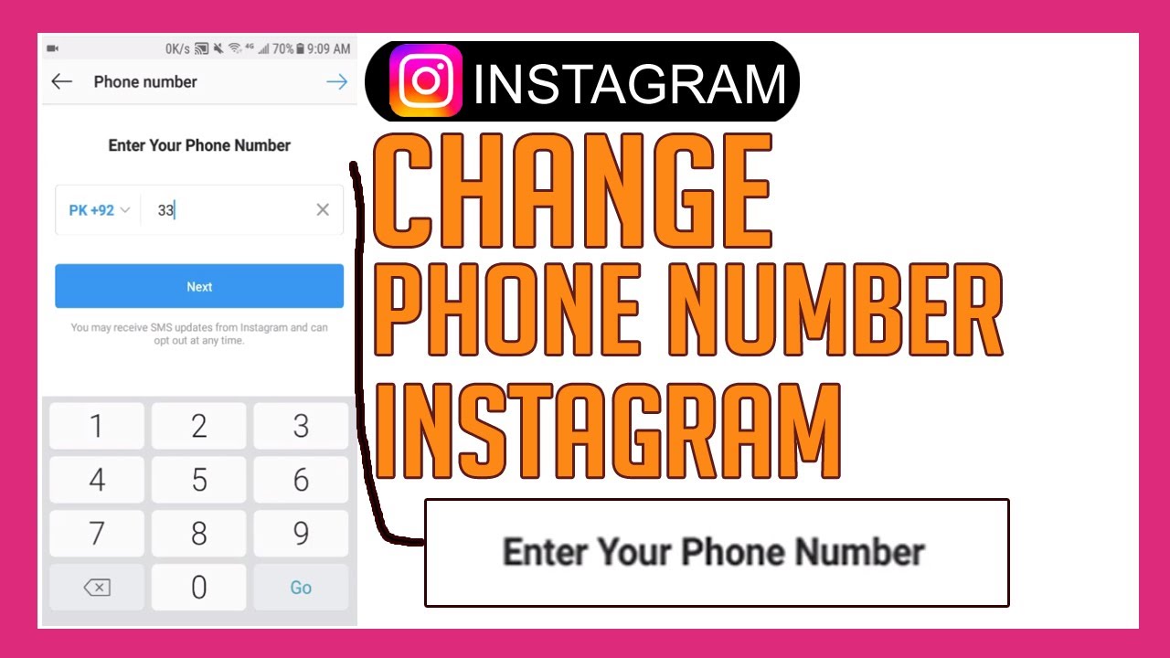 How To Change Instagram Phone Number - YouTube