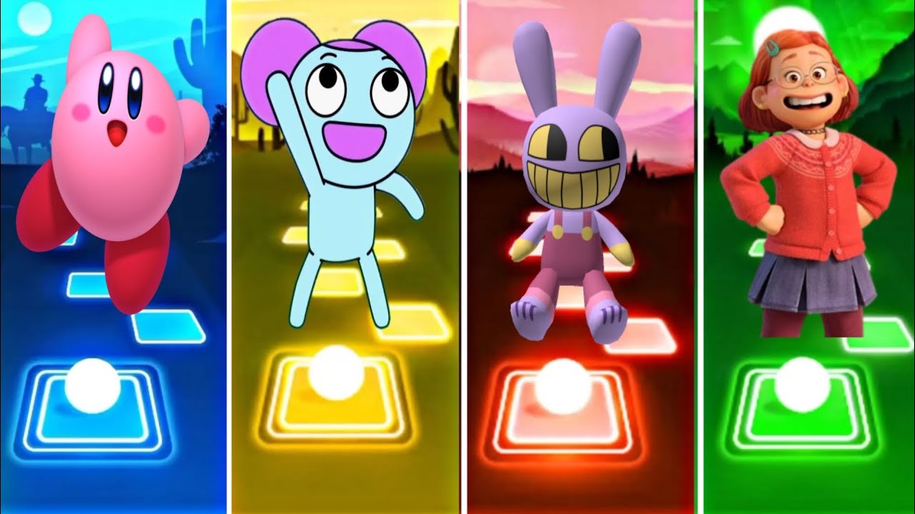 Kirby🆚Pibby🆚Jax The Amazing Digital Circus🆚Turning Red ️Who is best ...