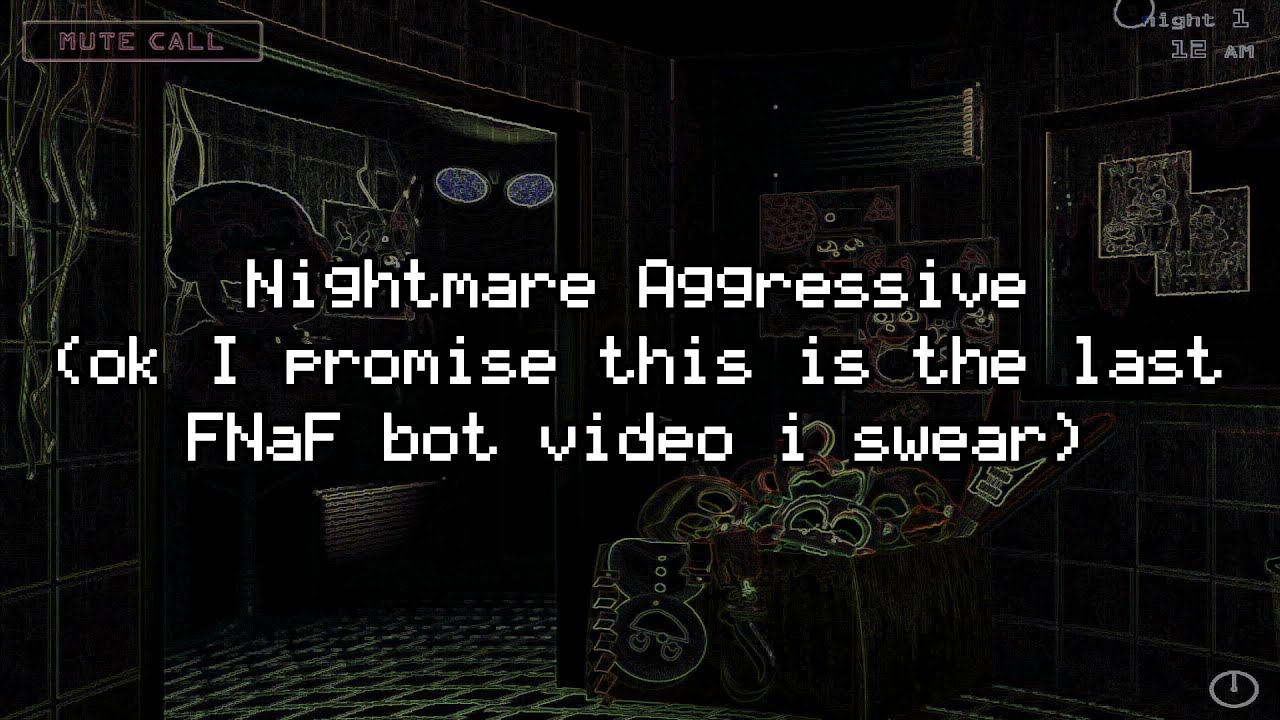 FNaF 3 Bot completes Nightmare Aggressive Mode - YouTube