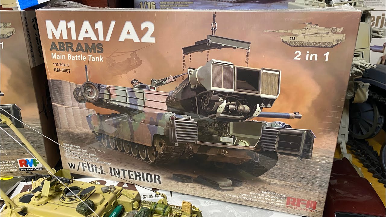 RFM M1A1 Abrams kit progress - YouTube