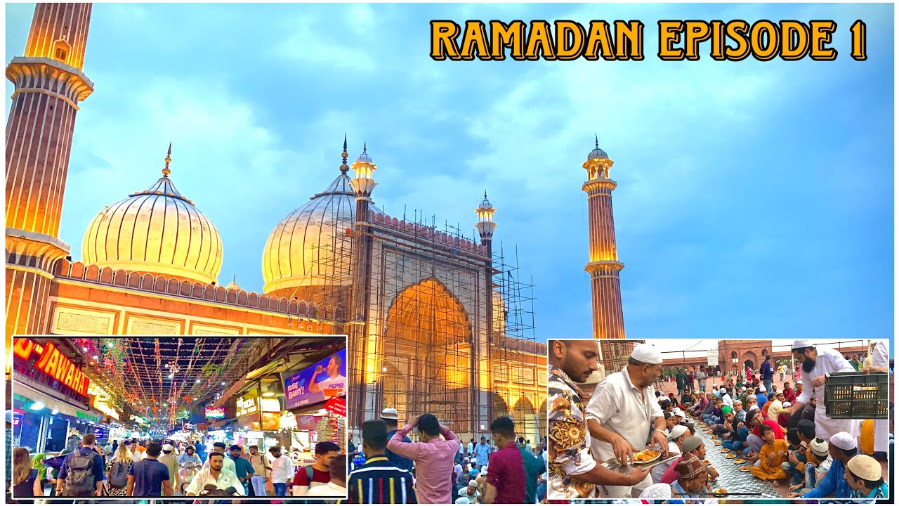 1st RAMADAN in JAMA MASJID 💜 | EPISODE 1 | ROZA And IFTAR - YouTube