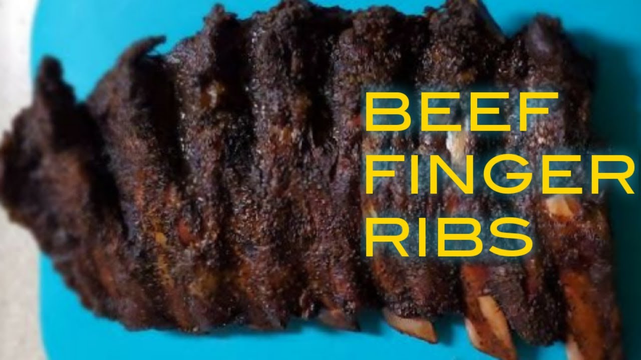 Pecan Smoked Texas Style Beef Finger Ribs - YouTube