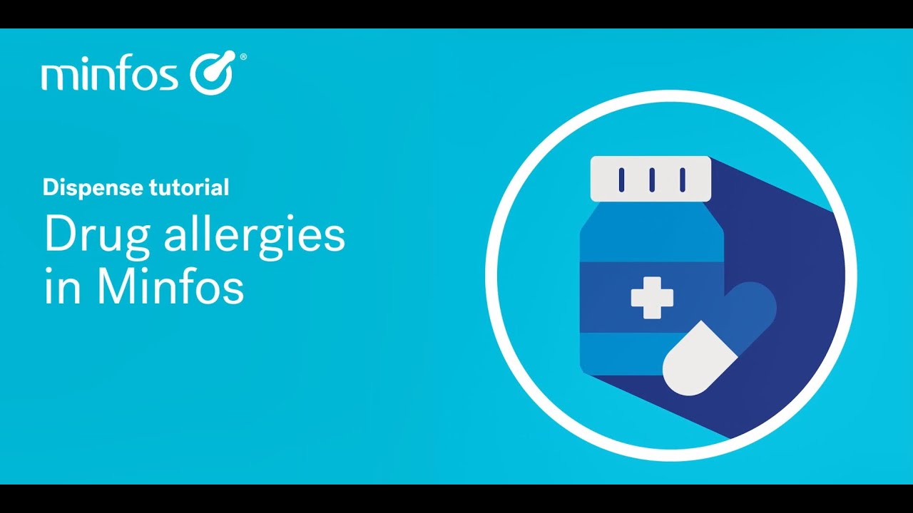 Manage your patient's drug allergies in Minfos Dispense - YouTube
