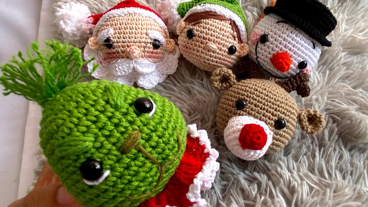 Esfera navideña amigurumi- Grinch - YouTube