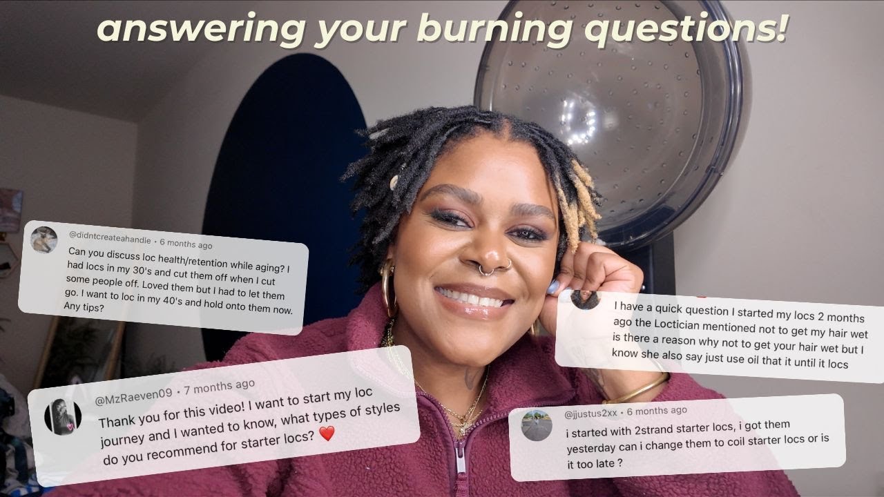 Answering Questions: Healthy Locs While Aging? Styles for Starter Locs ...