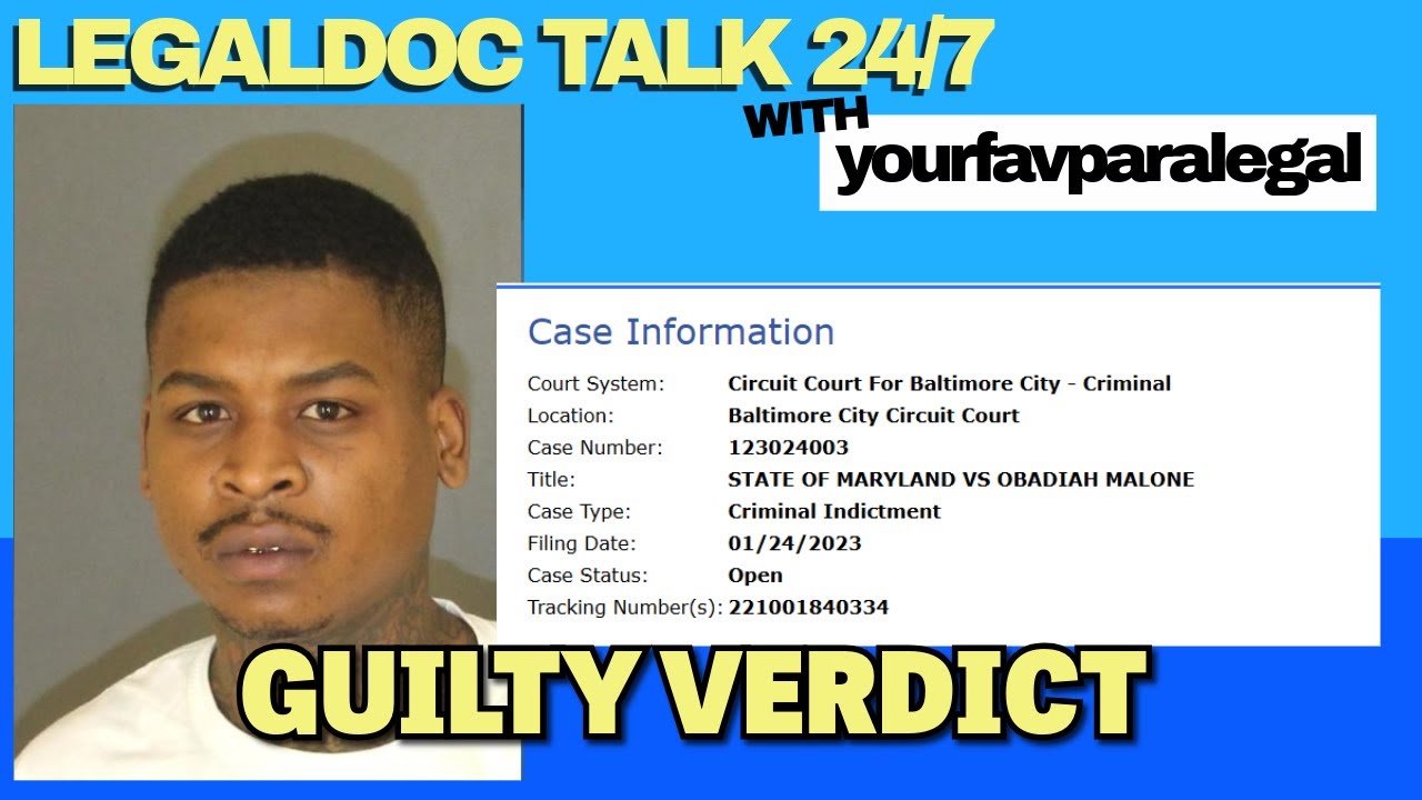 Obadiah Mookie Malone's Sentencing - YouTube