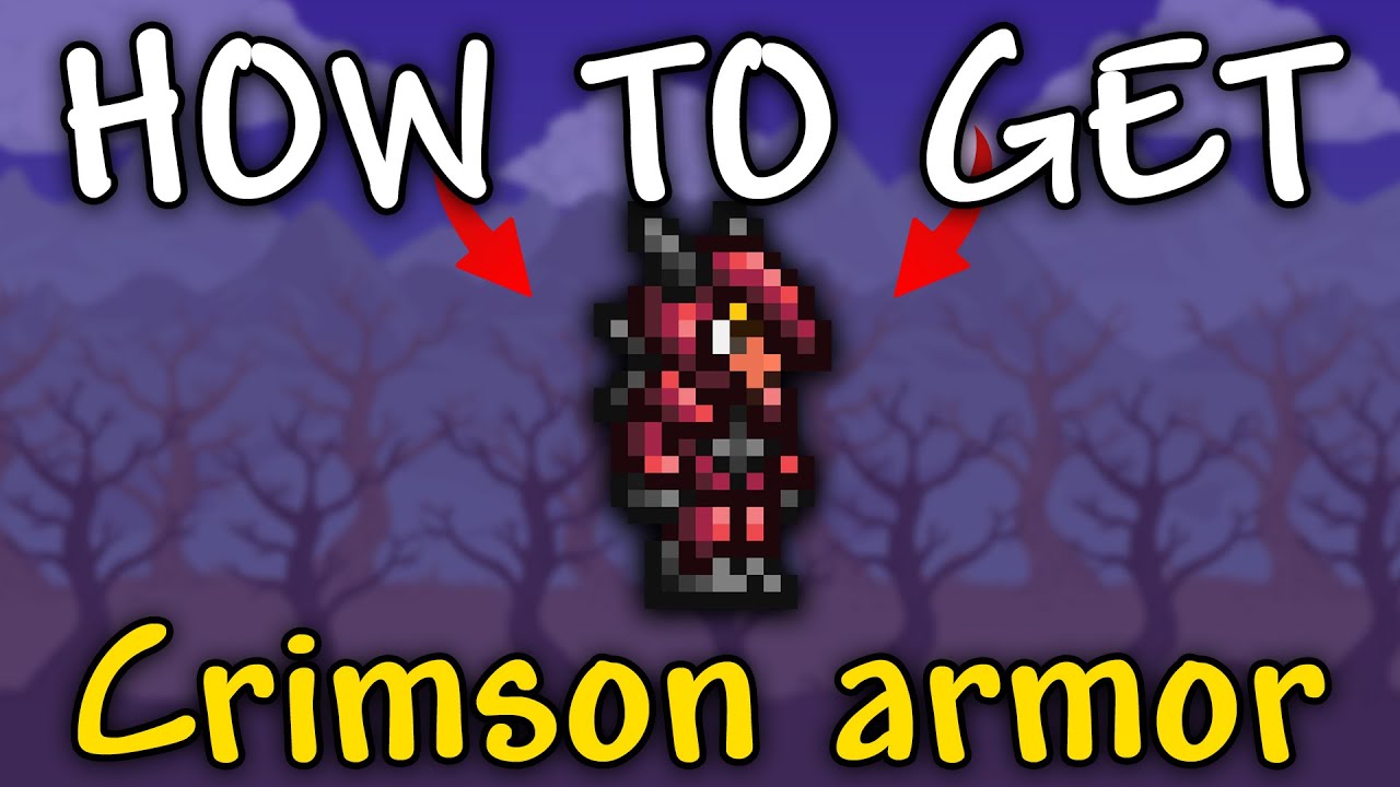 How to Get Crimson armor in Terraria | How to obtain crimson armor ...