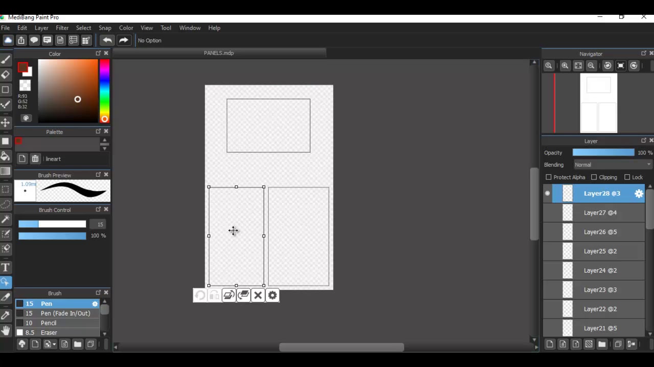 Basic Paneling, Sketch, Lineart and Coloring for my Webtoon - YouTube