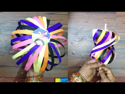 Hanging round craft with paper Craft #Babita Craft - YouTube
