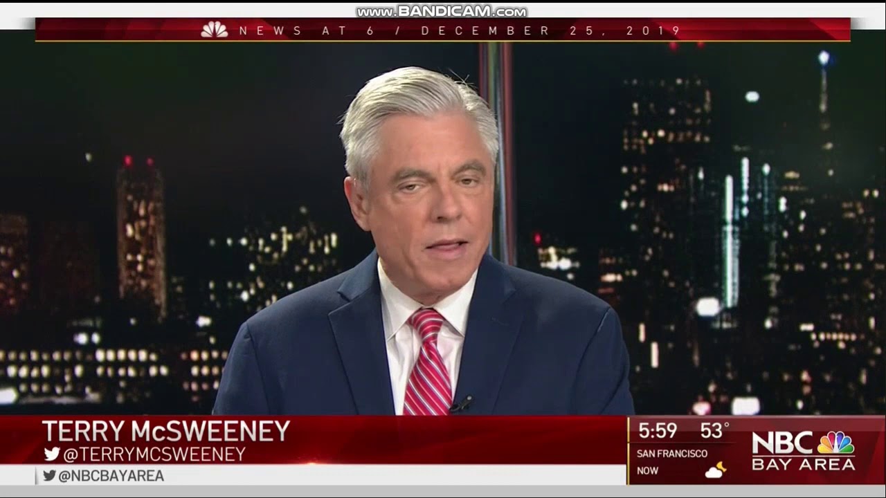 KNTV NBC Bay Area News at 6pm open December 25, 2019 - YouTube