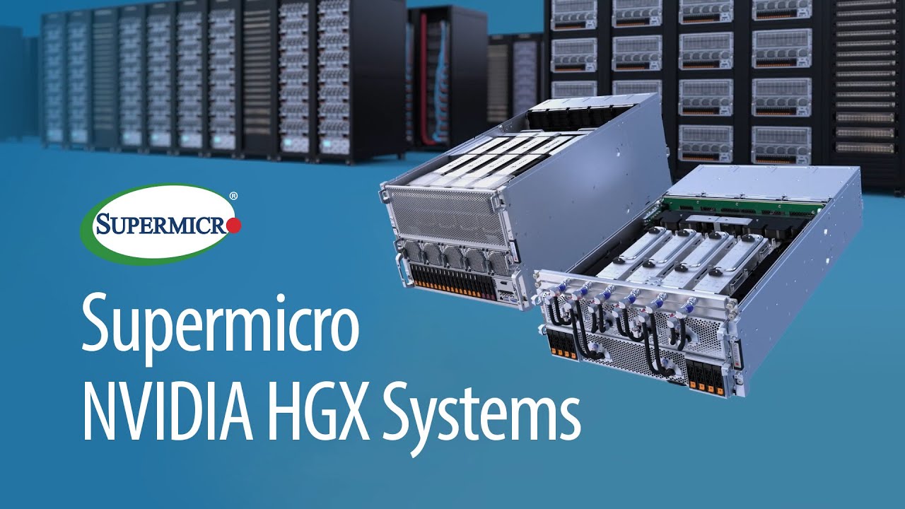 Supermicro NVIDIA HGX H100/H200 8-GPU Systems - YouTube