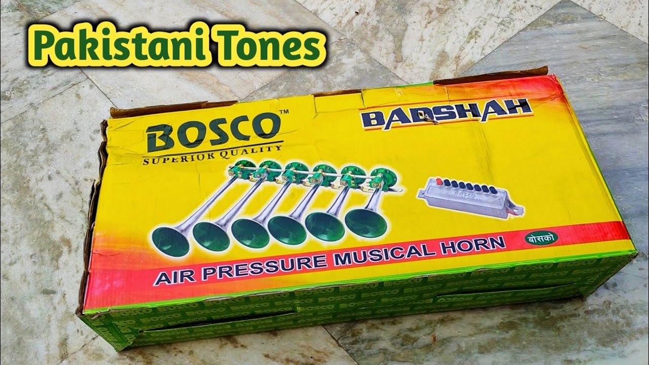 Bosco BADSHAH Horn | Pakistani Tones | 8 Sound Pressure Horn | Quality ...