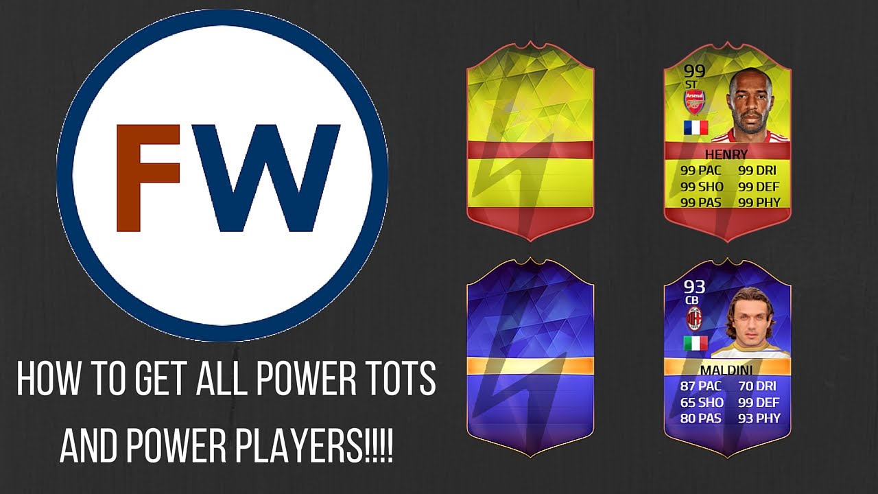 HOW TO GET ALL THE POWER TOTS AND POWER PLAYERS!! - FUTWATCH - LOOK IN ...