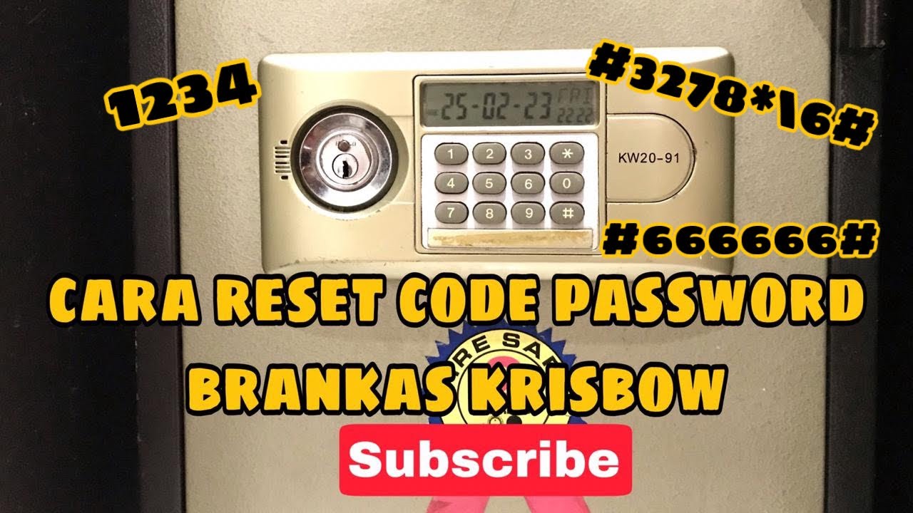 CARA RESET PASSWORD BRANKAS KRISBOW - YouTube