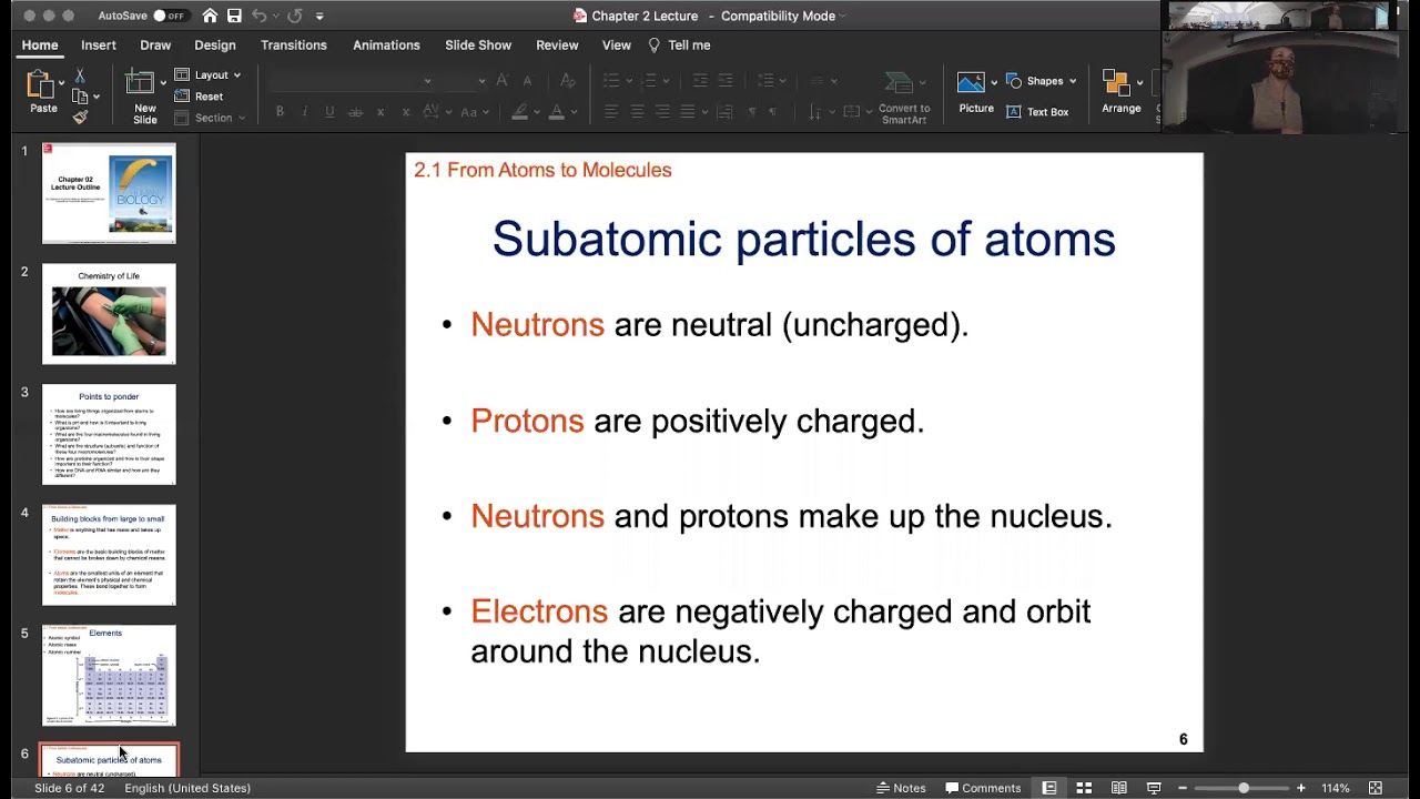 Wartburg College BI 130 Chapter 2 Lecture Video - YouTube