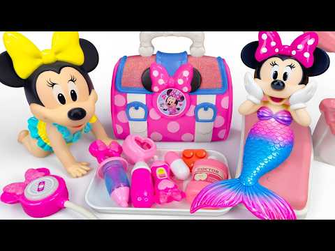 Minnie Mouse 2026🎀 Set Unboxing Mermaid Doctor & Medical Playset con Juguetes Disney ASMR