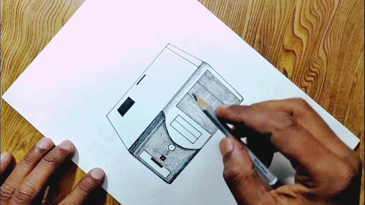 CPU drawing/ Computer parts - YouTube