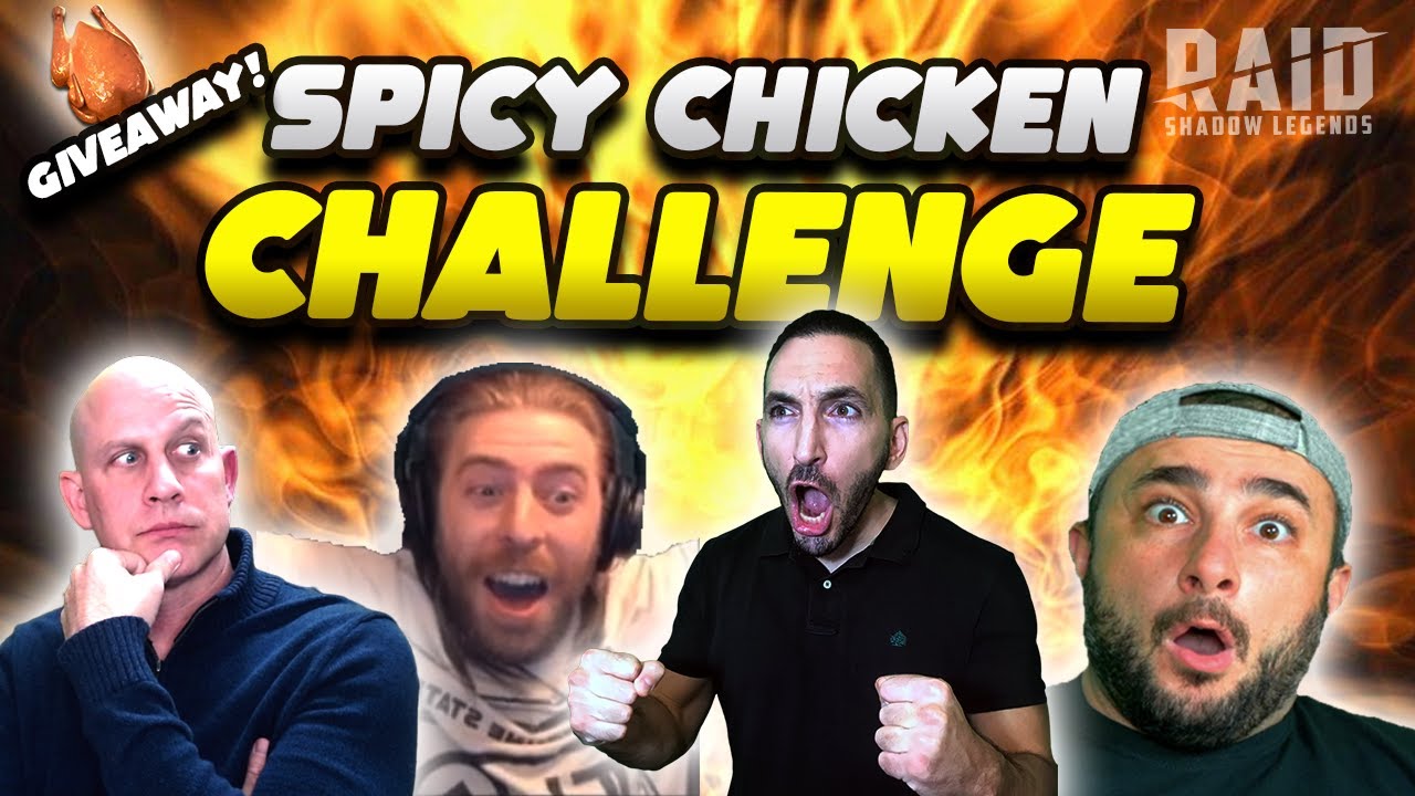 HUGE GIVEAWAYS! - SPICY CHICKEN WINGS CHALLENGE | RAID SHADOW LEGENDS ...