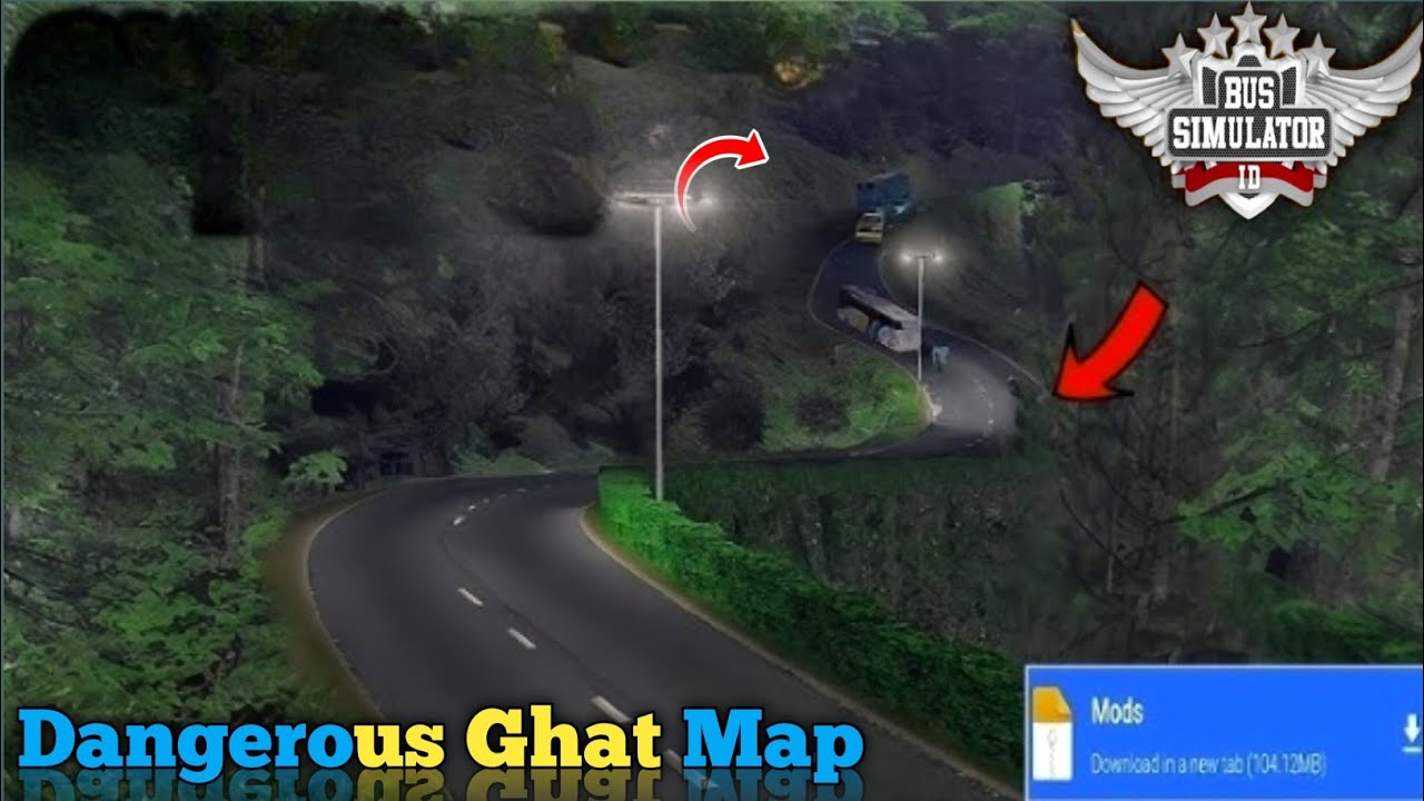 Dangerous Ghat Map | Ghat map mod bussid 4.3.3 #bussimulatorindonesia # ...
