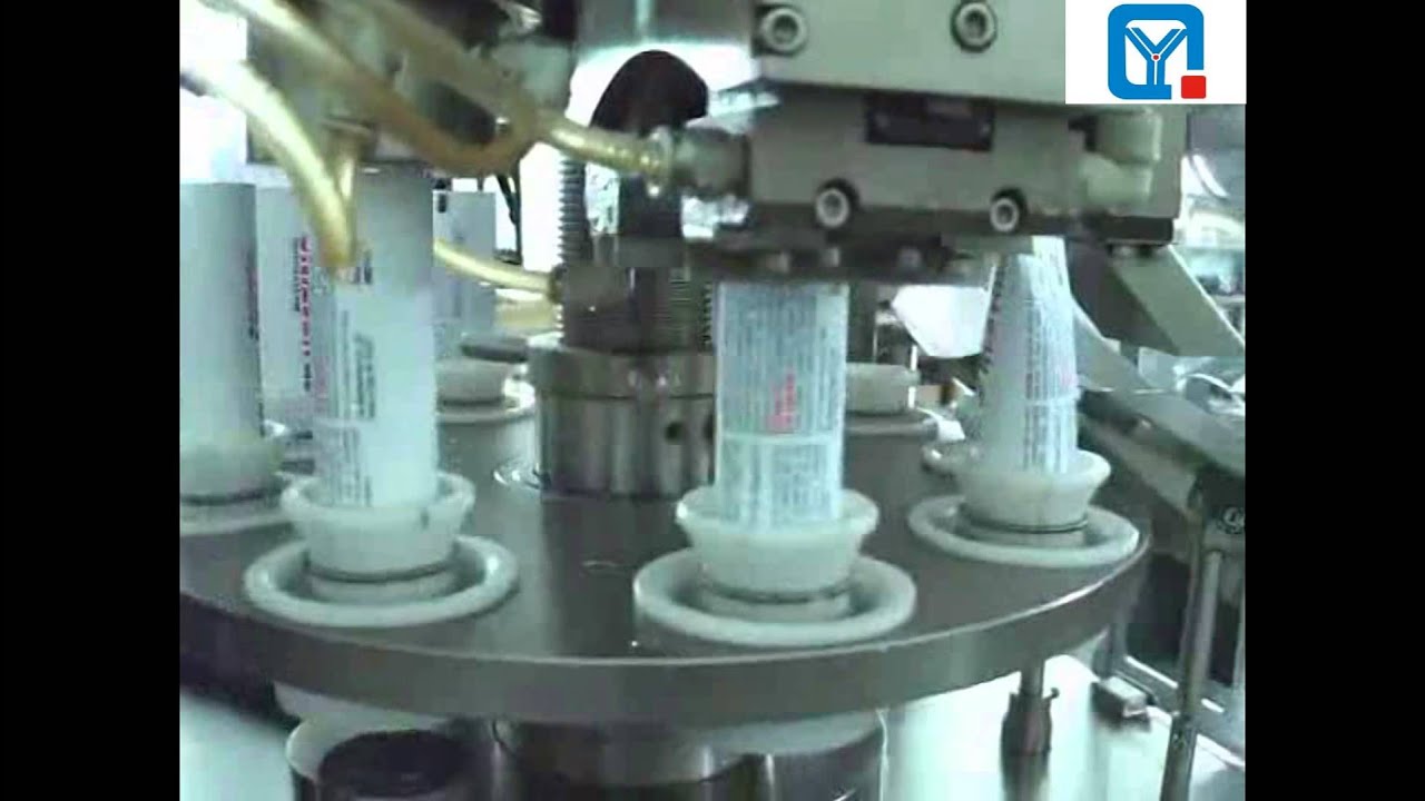 automatic tube filler and sealer for toothpaste soft tubes filling ...