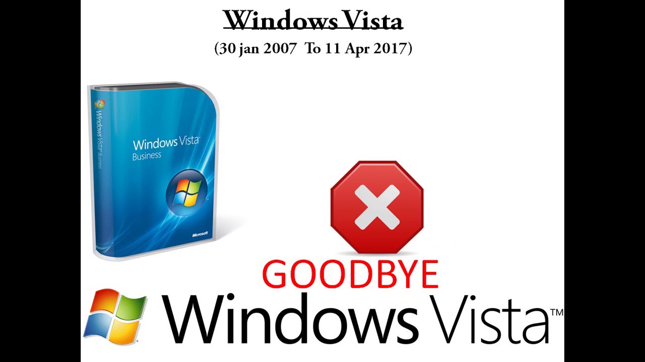 Microsoft Goodbye Windows Vista OS | 2020 - YouTube