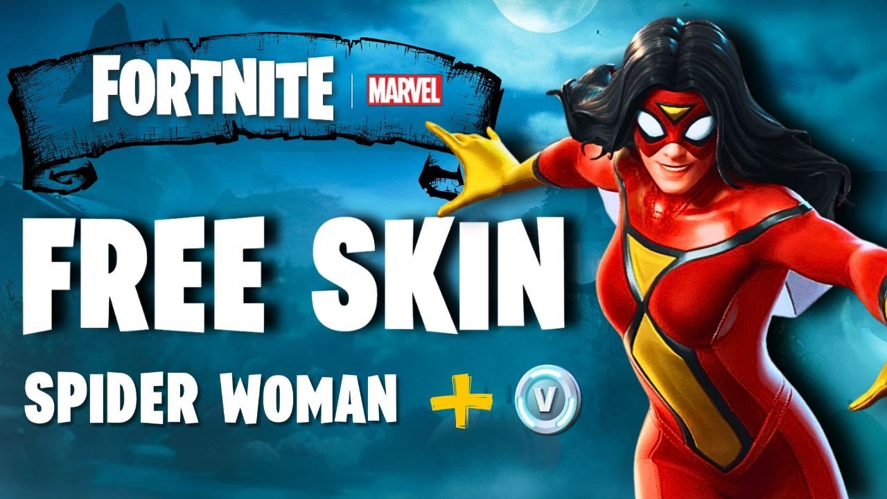 Fortnite Free NEW Spider Woman Skin + Hidden V Bucks Code - YouTube