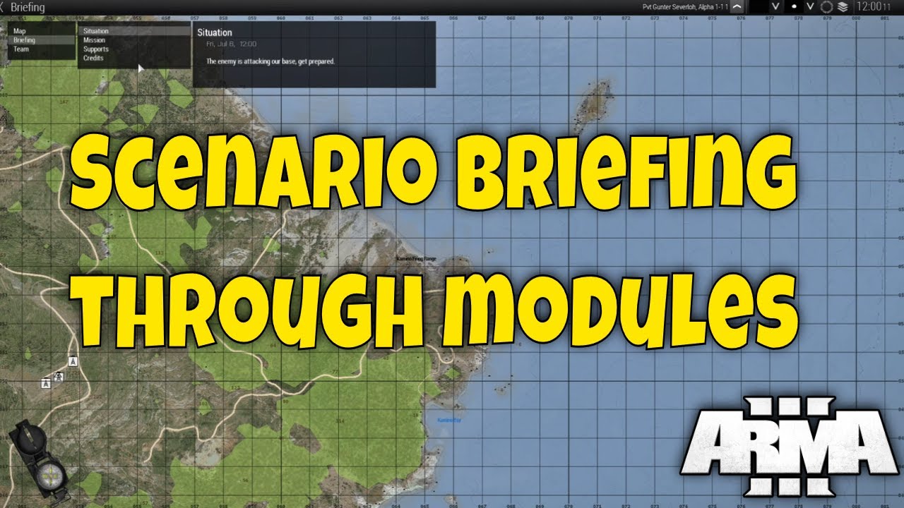 Create Simple Briefings in your Arma 3 Scenarios without Scripts! - YouTube