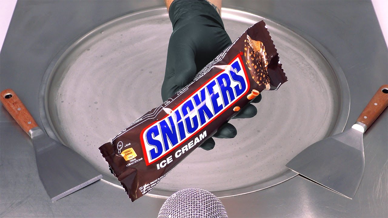 ASMR - Snickers Ice Cream | how to make a Snickers Popsicle to Ice ...