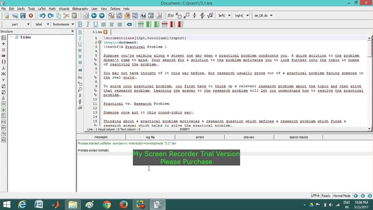 Report writing using Latex Ch 3 - YouTube