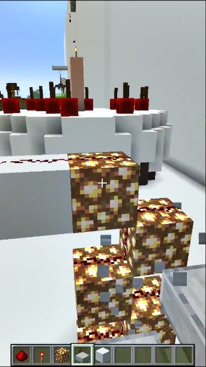 Vertical Redstone Wire | Minecraft Redstone Tutorial - YouTube