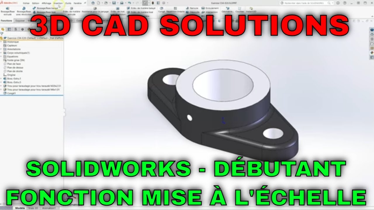Solidworks - Fonction échelle - Débutant - YouTube