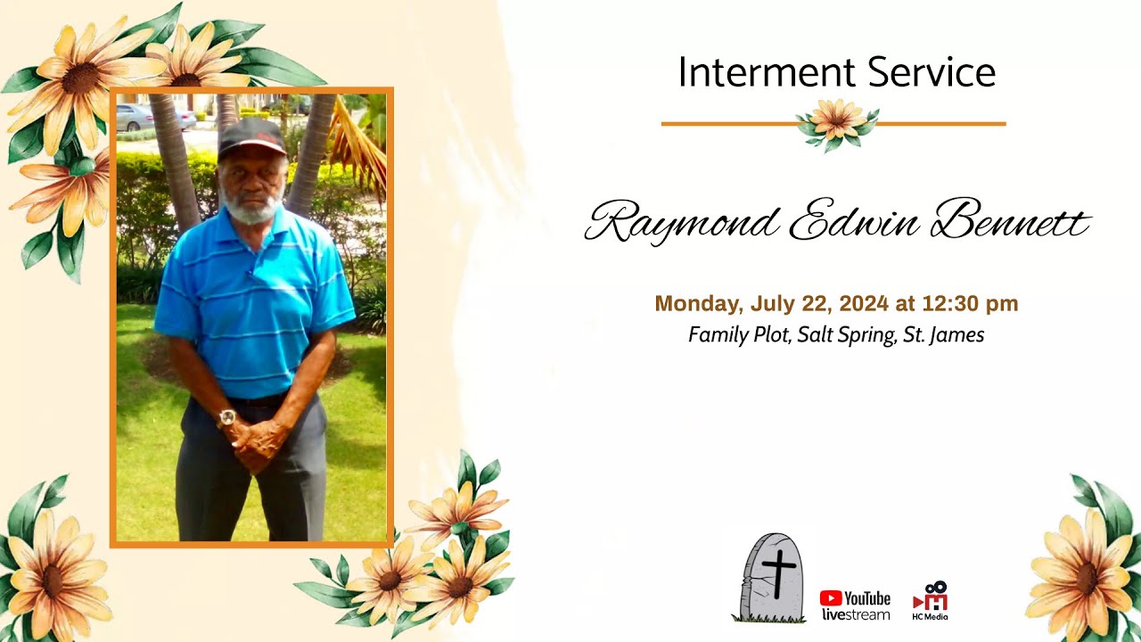 Interment Service for Raymond Edwin Bennett - YouTube